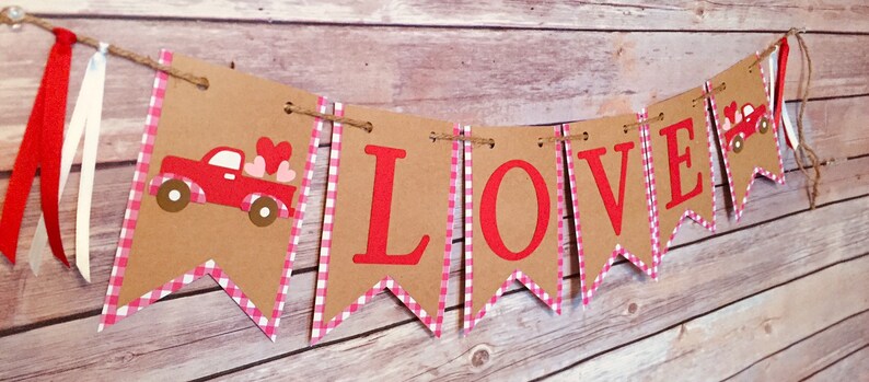 Love Banner Valentine's Day Banner Valentines Banner Be | Etsy