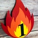Flame Cake Topper, Flame Topper, Fire Cake Topper, Fire Topper, Fireman ...