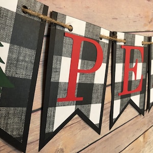 Buffalo Check Banner, Buffalo Check Peace Banner, Peace Banner ...