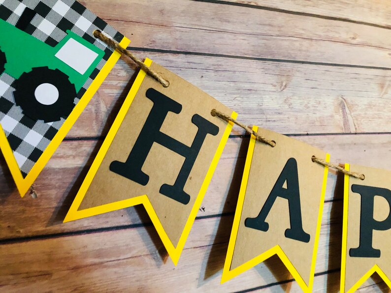 Buffalo Check Tractor Banner Tractor Banner John Deere - Etsy