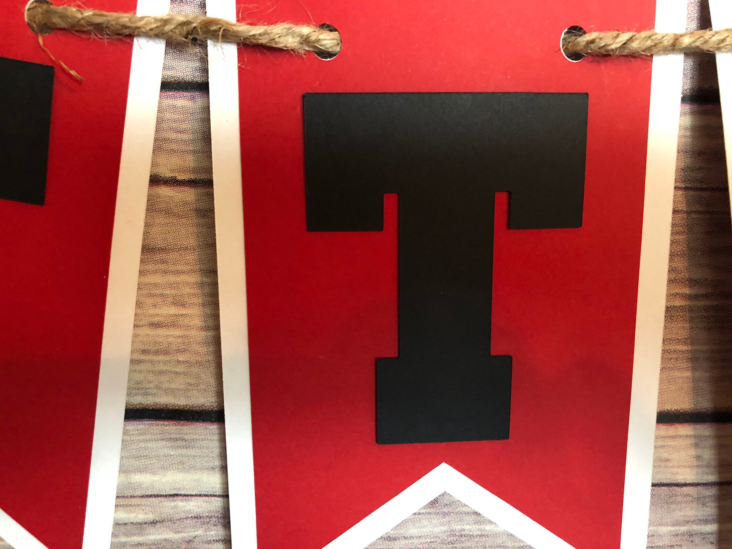 Texas Tech inspired banner texas tech banner tech banner | Etsy