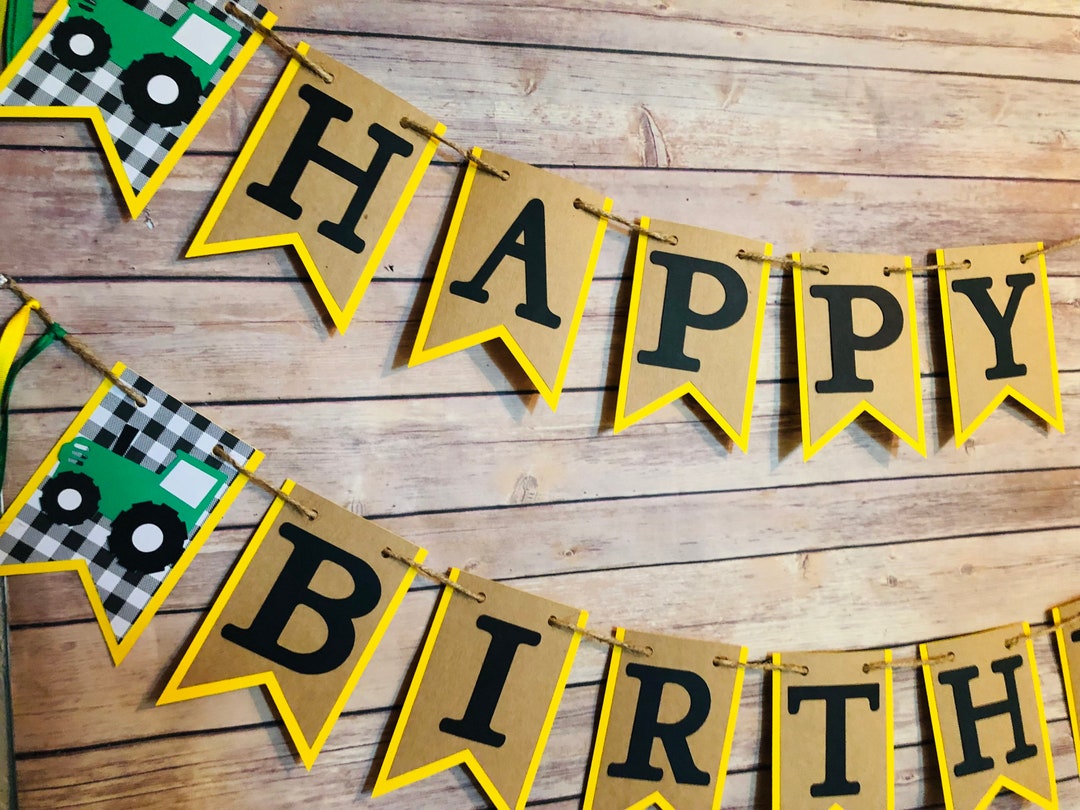 Buffalo Check Tractor Banner, Tractor Banner, John Deere Banner ...