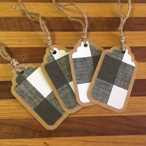 Buffalo Check Tags, Buffalo Plaid Tags, Plaid Tags, Gift Tags ...
