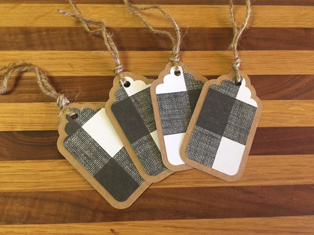 Buffalo Check Tags, Buffalo Plaid Tags, Plaid Tags, Gift Tags ...
