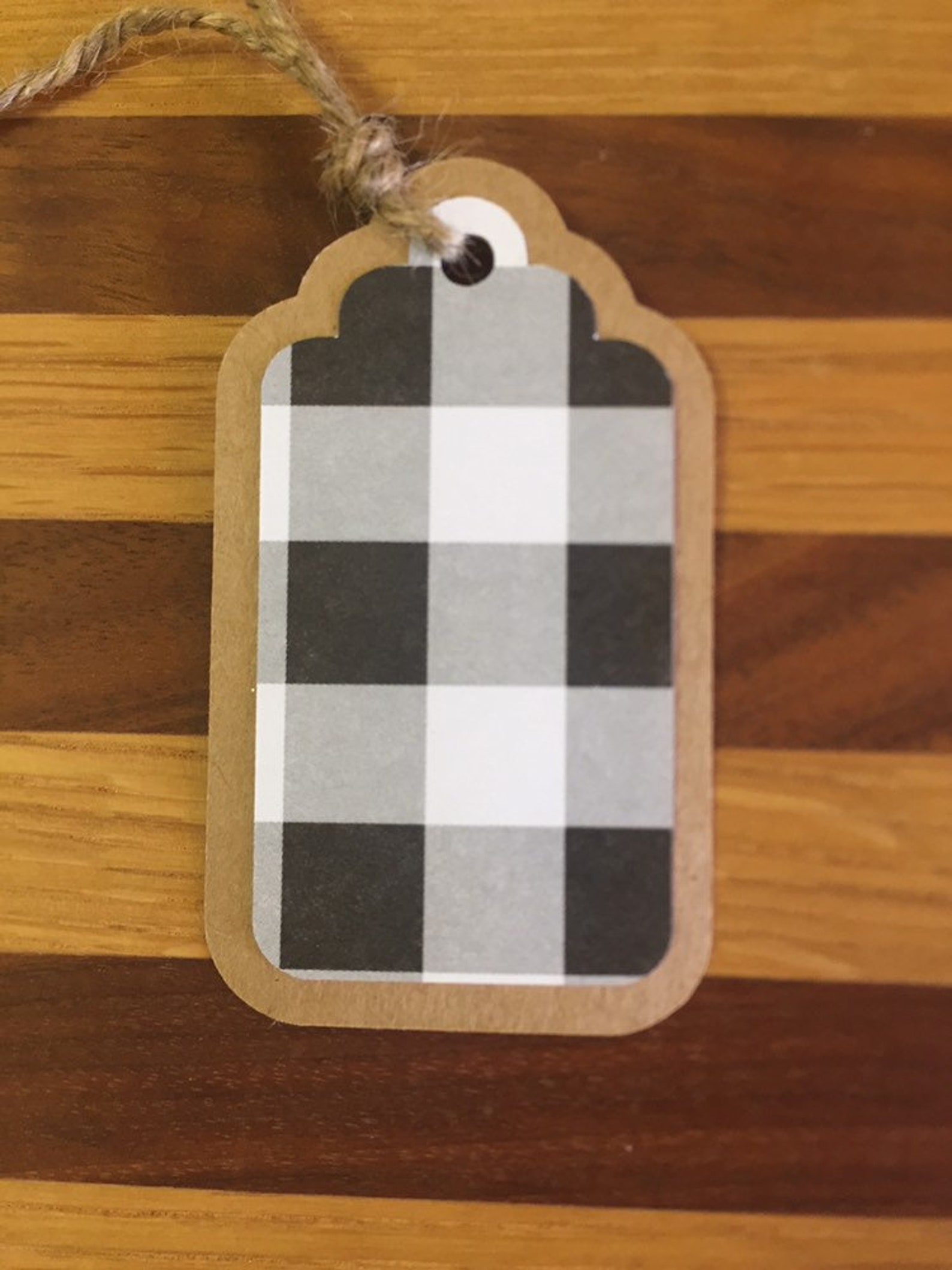Buffalo check gift tag buffalo check tag buffalo plaid tag | Etsy