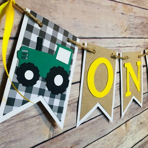 Buffalo Check Tractor Banner, Tractor Banner, Gingham Tractor Banner ...