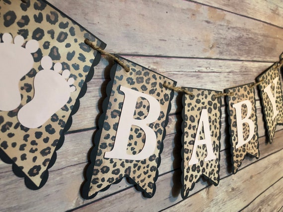 Leopard Banner Leopard Baby Banner Leopard Baby Feet Banner - Etsy