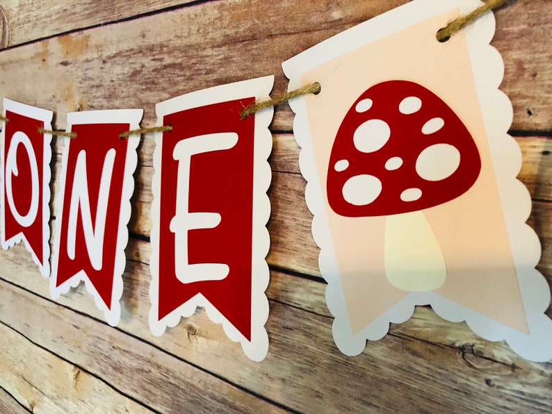 Mushroom Banner, Mushroom High Chair Banner, Mushroom Party, Mushroom ...