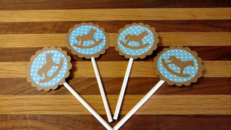 Rocking Horse Cupcake Toppers Rocking Horse Rocking Horse | Etsy