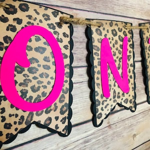 Leopard One Banner, Leopard Banner, Leopard Decor, Leopard Birthday ...