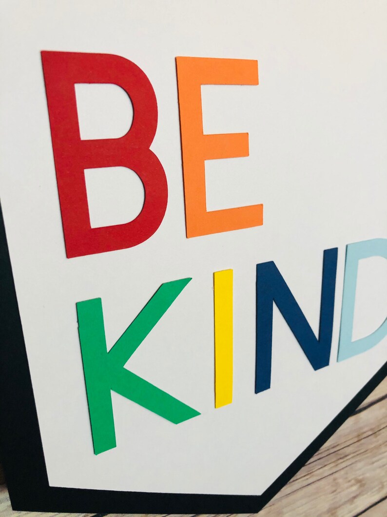 Rainbow Be Kind Banner Be Kind Pennant Be Kind Banner Be - Etsy