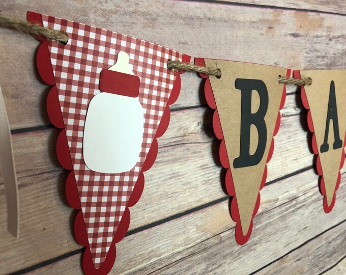 Baby Q Banner, Baby Banner, Baby Shower Banner, Bbq Banner, Picnic ...