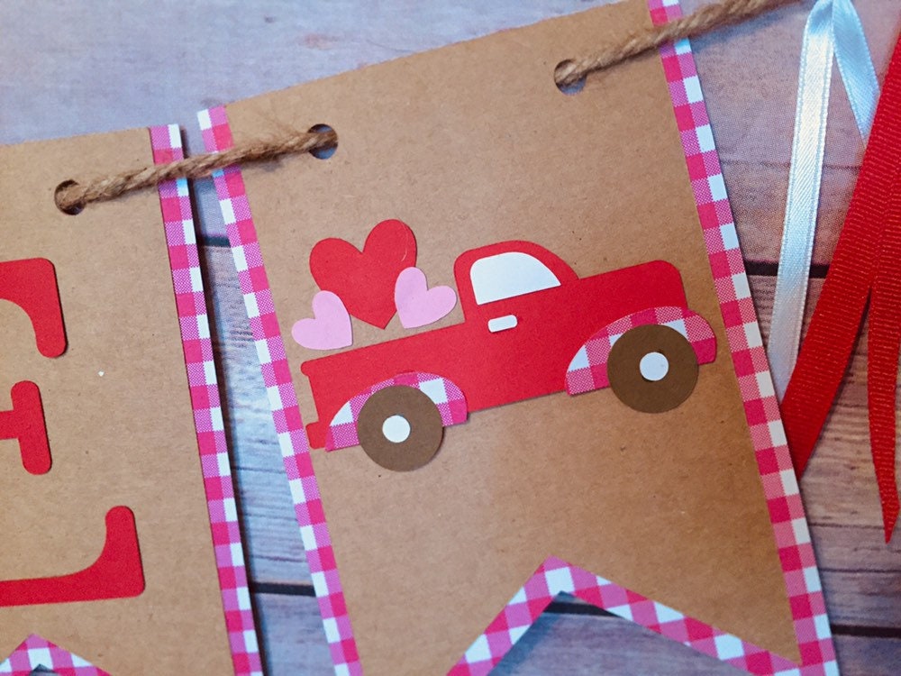 Love Banner Valentine's Day Banner Valentines Banner Be | Etsy