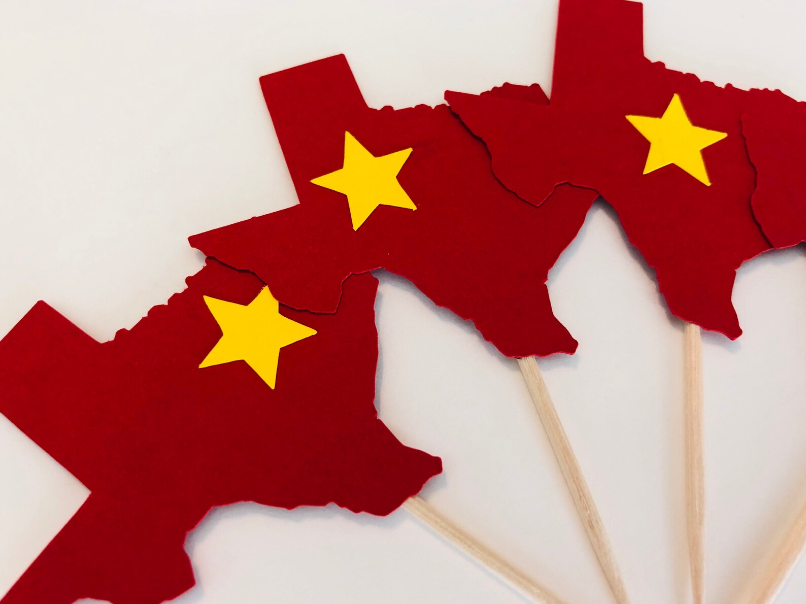 Texas Cupcake Toppers Texas Toppers Wedding Toppers Rustic - Etsy