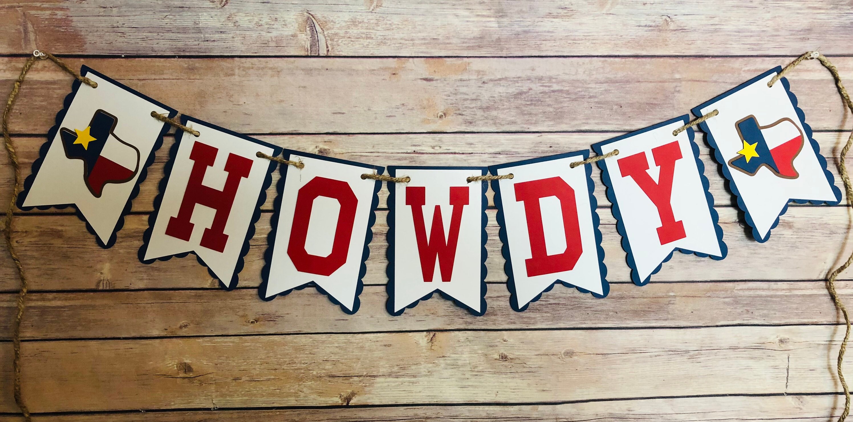 Howdy Banner Texas Banner Texas Decor Rustic Banner Texas - Etsy