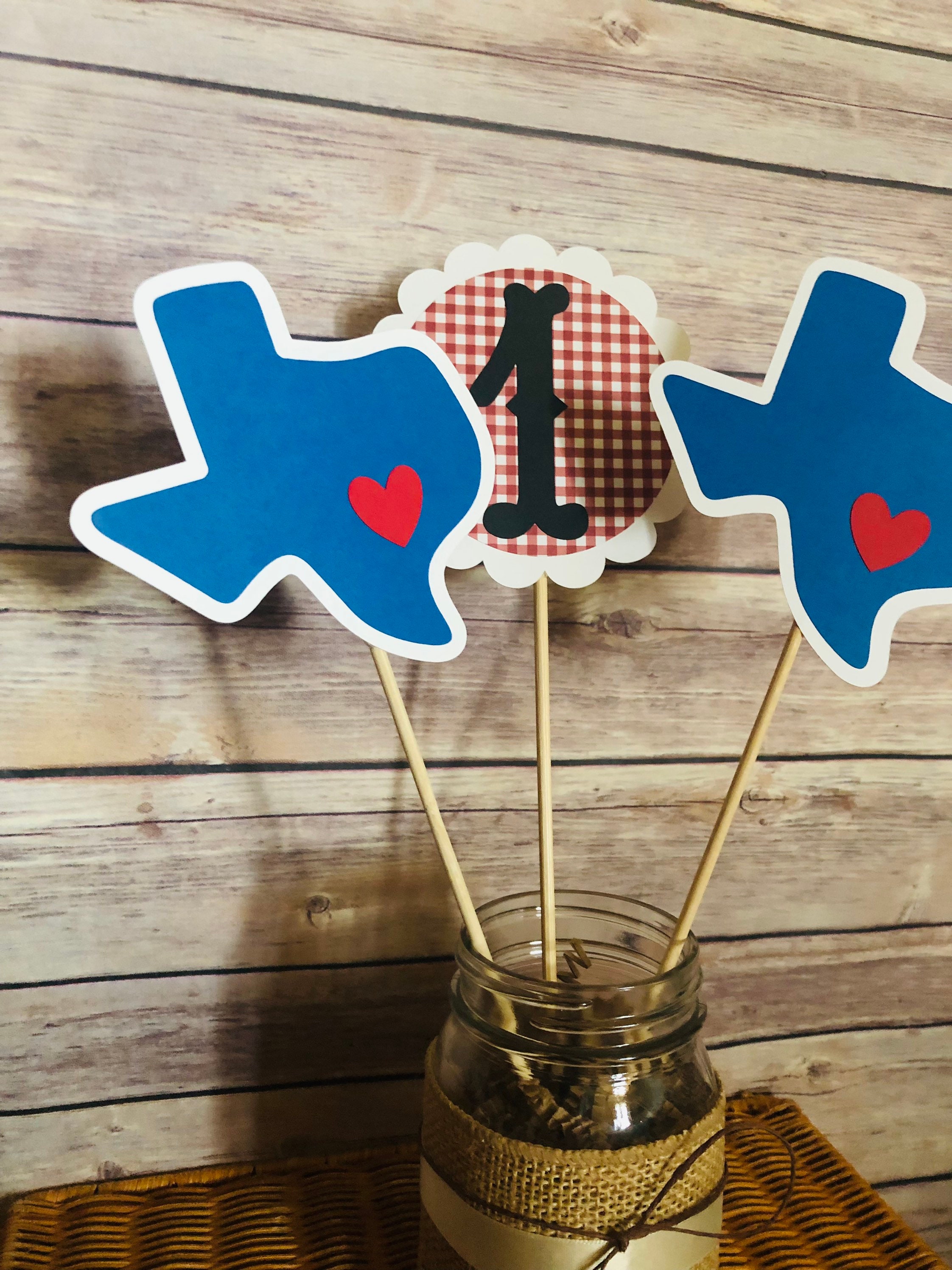Texas Centerpieces Texas Toppers Texas Sticks Texas Party - Etsy