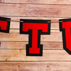 TTU Banner, Texas Tech Inspired Banner, College Banner, School Banner ...