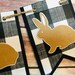 Buffalo Check Bunny Banner, Buffalo Check Rabbit Banner, Buffalo Check ...