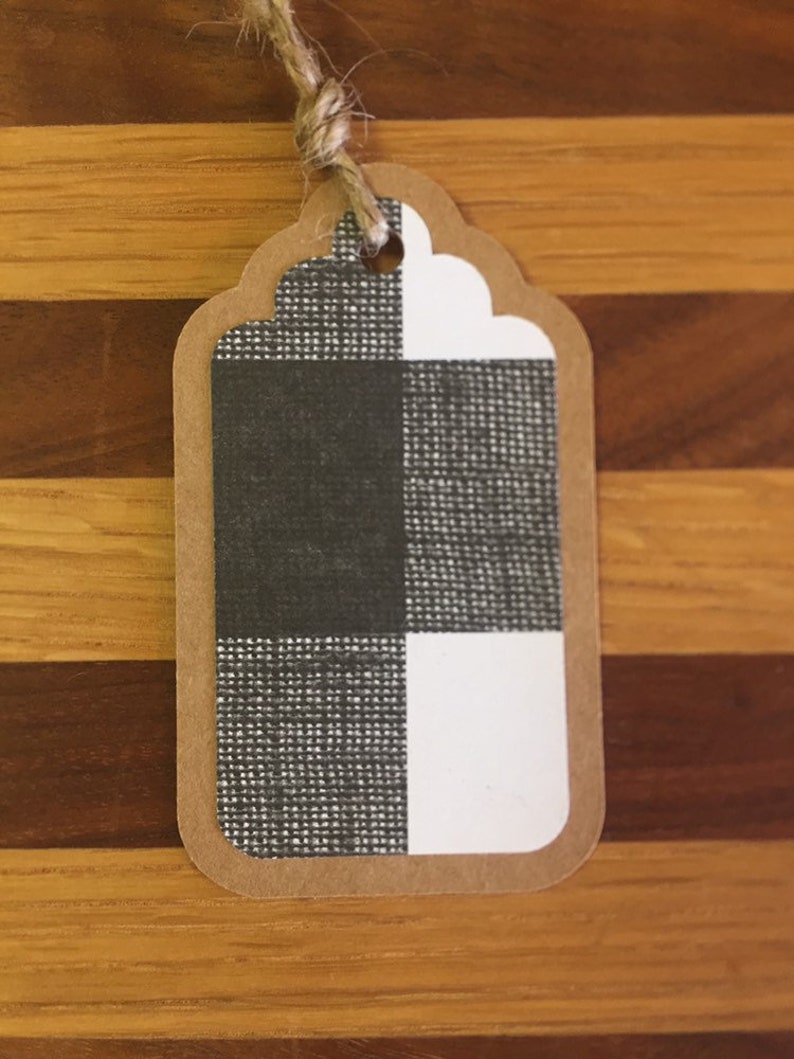 Buffalo Check Tags, Buffalo Plaid Tags, Plaid Tags, Gift Tags ...