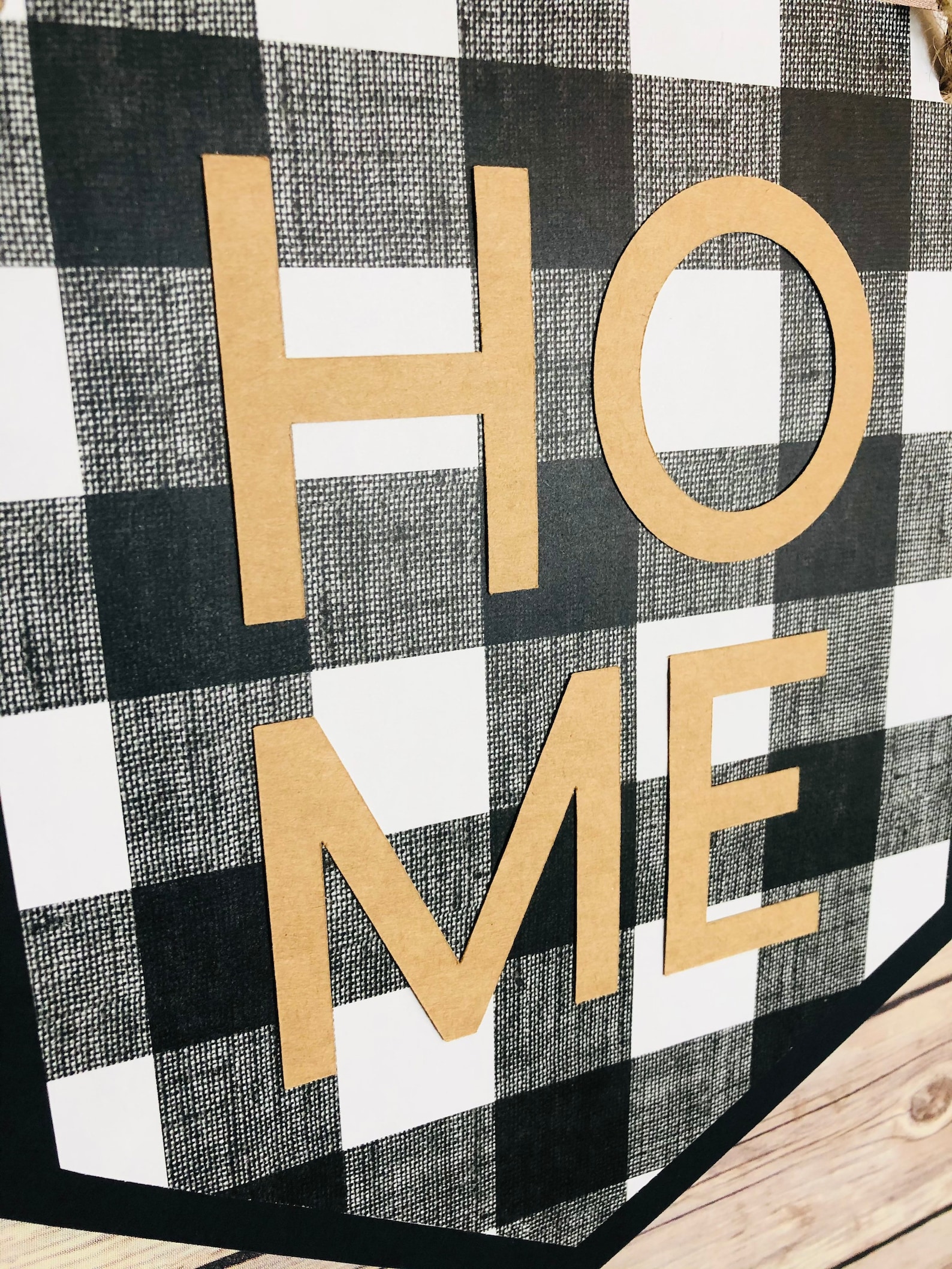 Buffalo Check Home Banner, Buffalo Check Pennant, Home Banner, Home ...