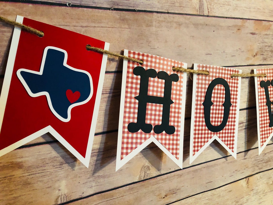 Howdy Banner, Texas Banner, Texas Theme Banner, Texas Decor, Texas ...