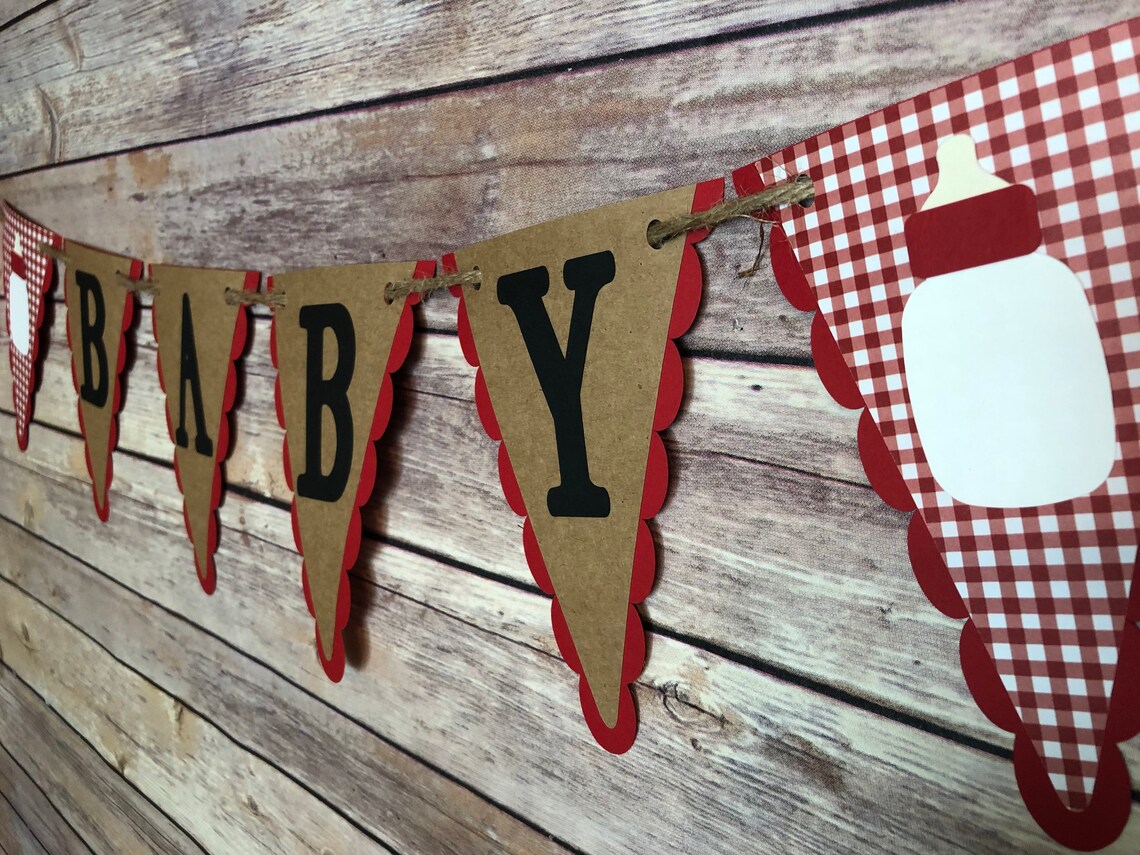 Baby Q Banner Baby Banner Baby Shower Banner Bbq Banner - Etsy