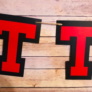 TTU Banner, Texas Tech Inspired Banner, College Banner, School Banner ...