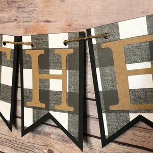 Buffalo Check Banner, Buffalo Plaid Banner, Gather Banner, Thanksgiving ...
