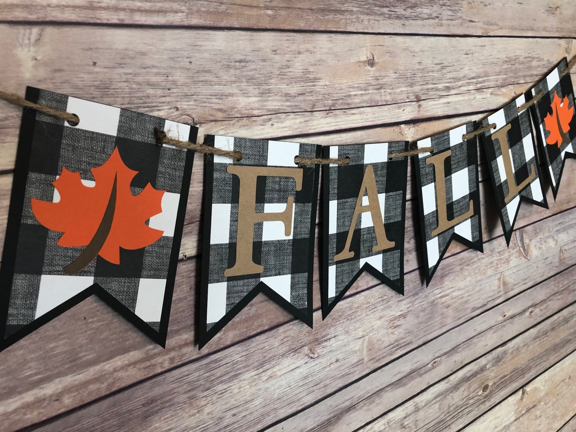 Fall Banner Autumn Banner Fall Decor Halloween Decor | Etsy