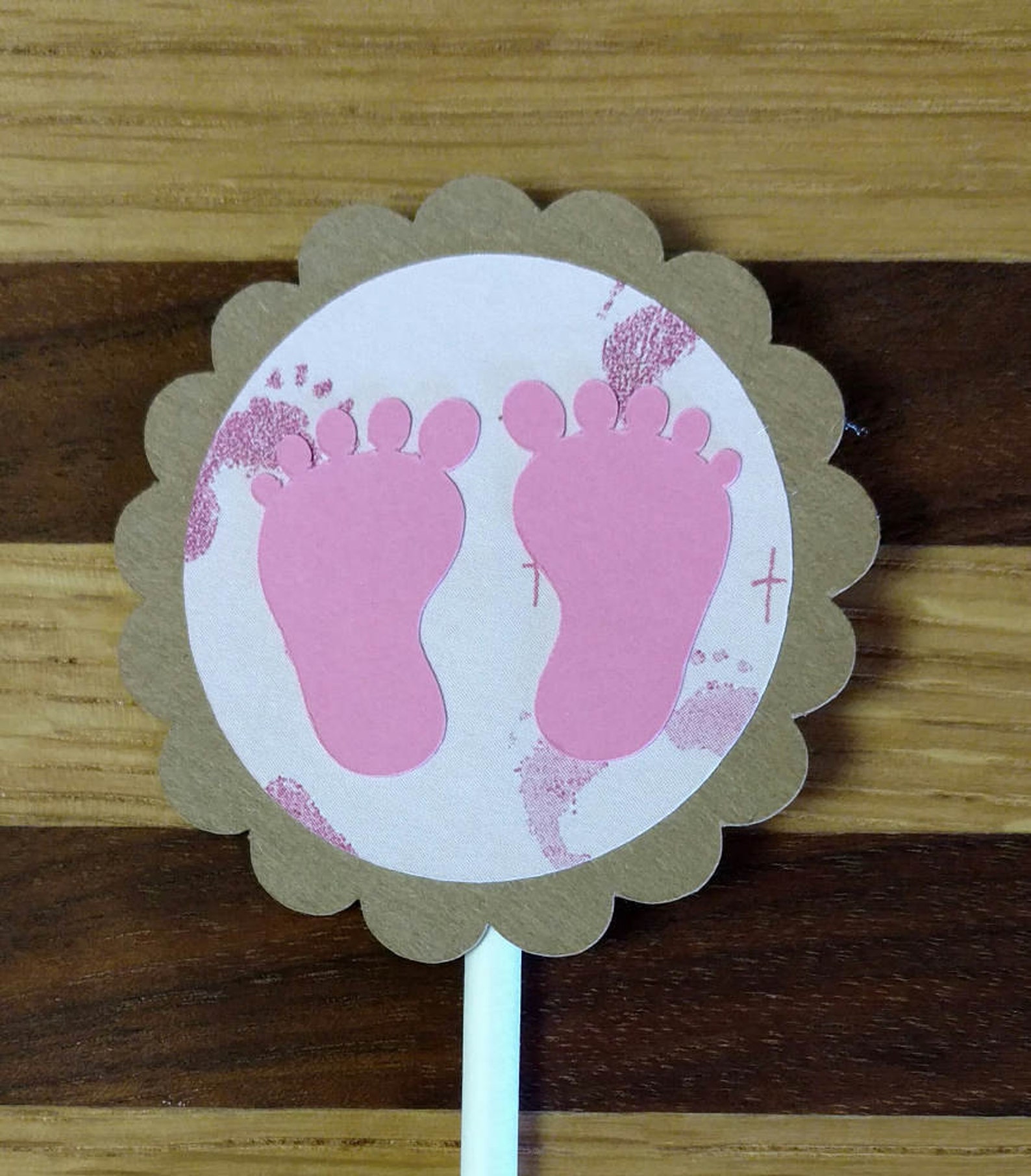 Baby Girl Feet Cupcake Toppers, Girl Toppers, Baby Shower Toppers, Baby ...