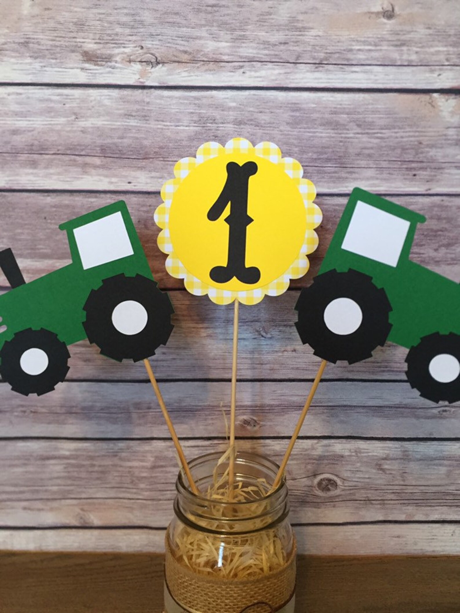 Gingham Tractor Toppers Set of Three Tractor Toppers Tractor - Etsy