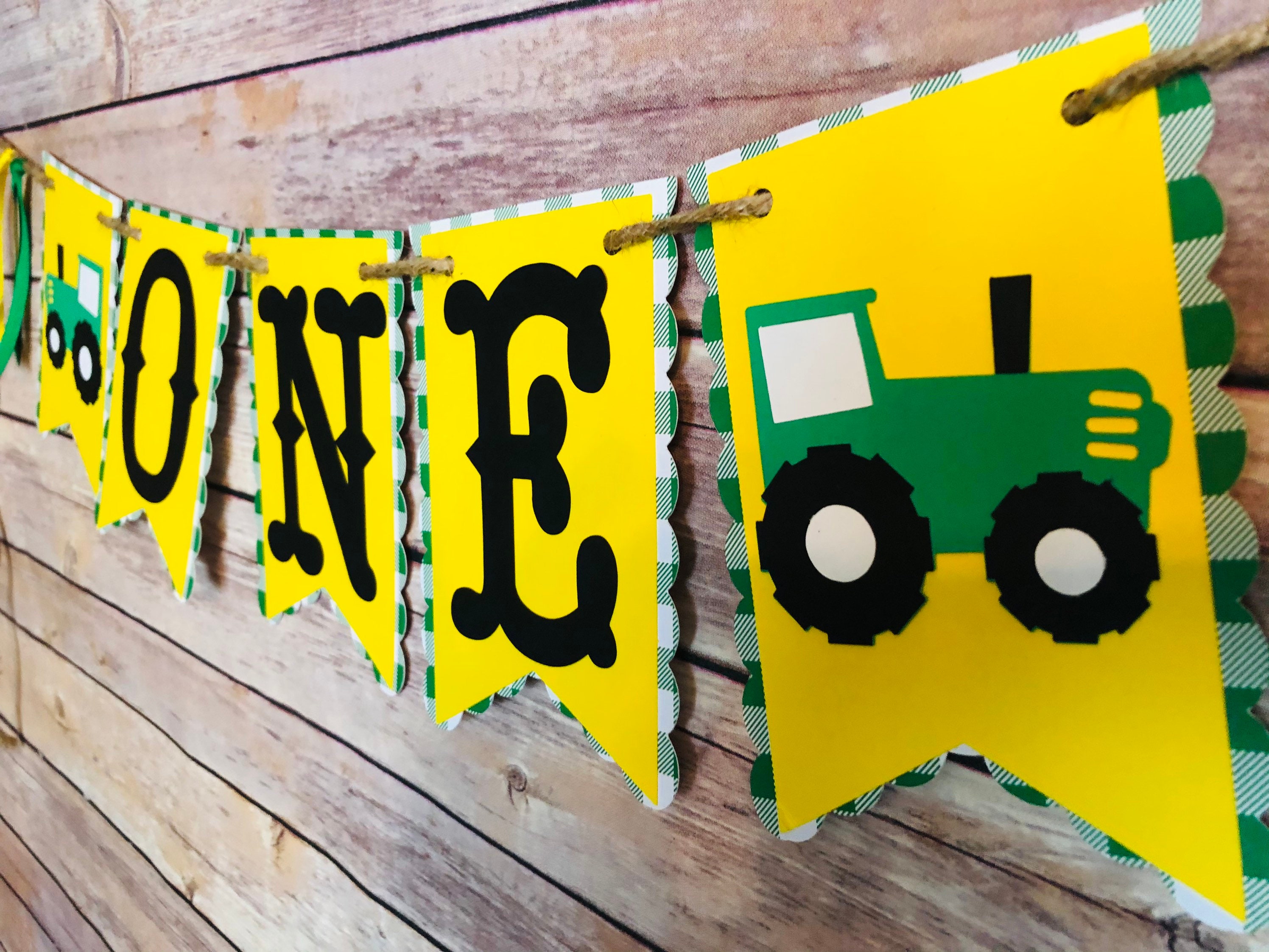 Tractor Banner John Deere Banner Green Tractor Banner | Etsy