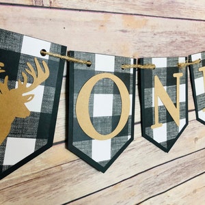 Buffalo Check Deer Banner, Buffalo Check Banner, Buffalo Plaid Banner ...