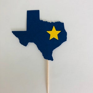 Texas Cupcake Toppers, Texas Toppers, Wedding Toppers, Rustic Toppers ...