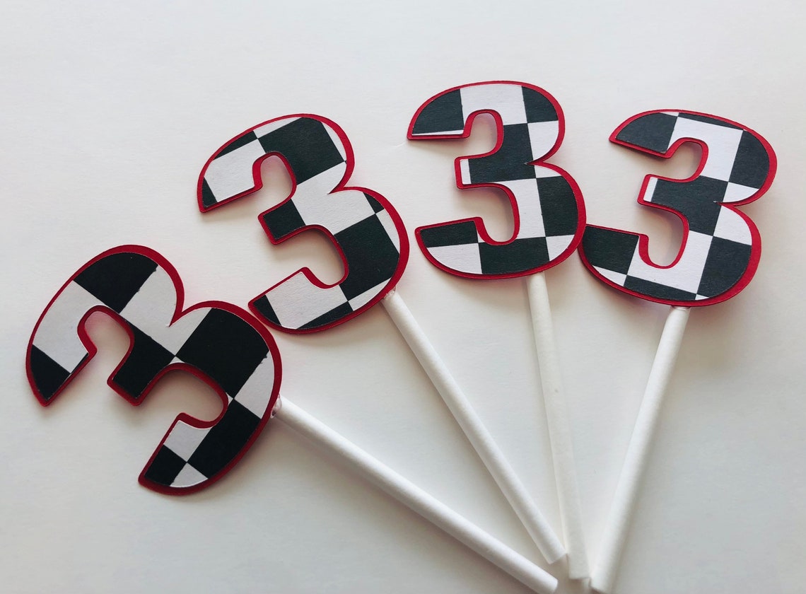 Race Cupcake Topper, Racecar Toppers, Race Toppers, Car Toppers, Cars ...