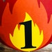 Flame Cake Topper, Flame Topper, Fire Cake Topper, Fire Topper, Fireman ...
