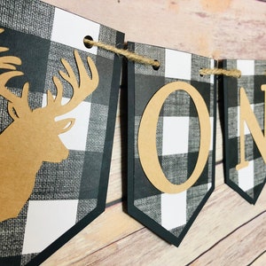 Buffalo Check Deer Banner, Buffalo Check Banner, Buffalo Plaid Banner ...