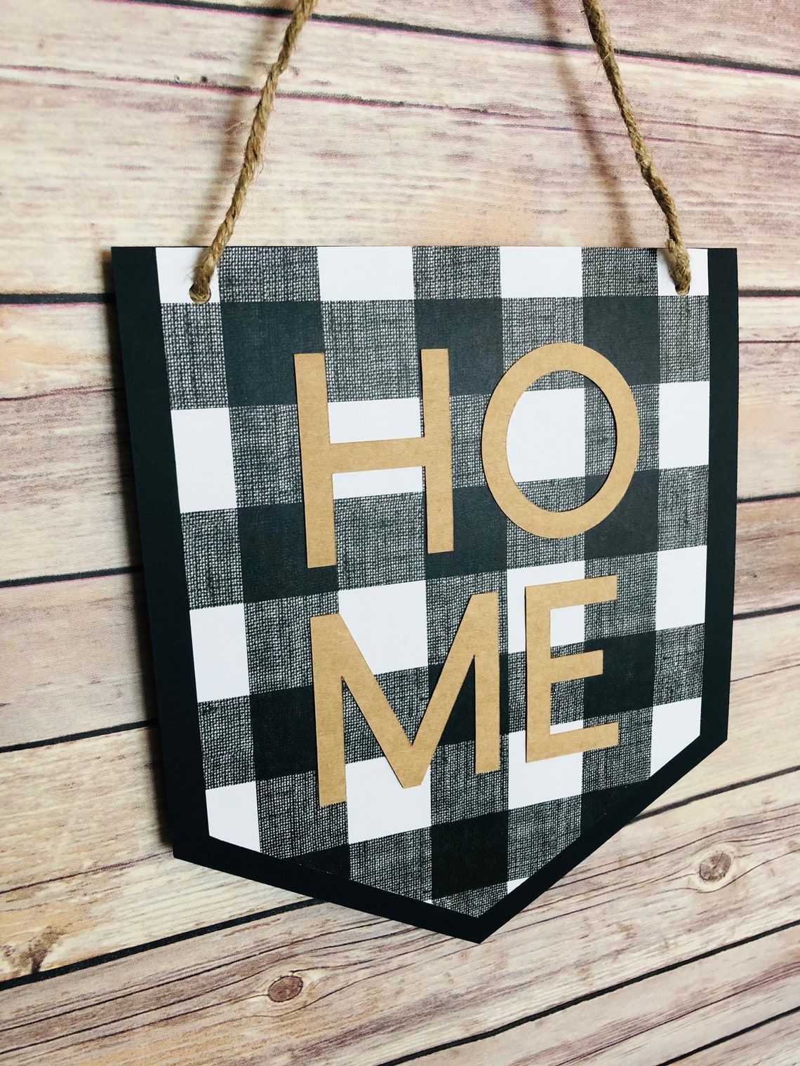 Buffalo Check Home Banner Buffalo Check Pennant Home Banner | Etsy