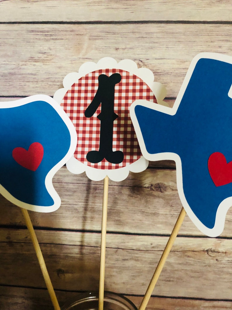 Texas Centerpieces Texas Toppers Texas Sticks Texas Party | Etsy