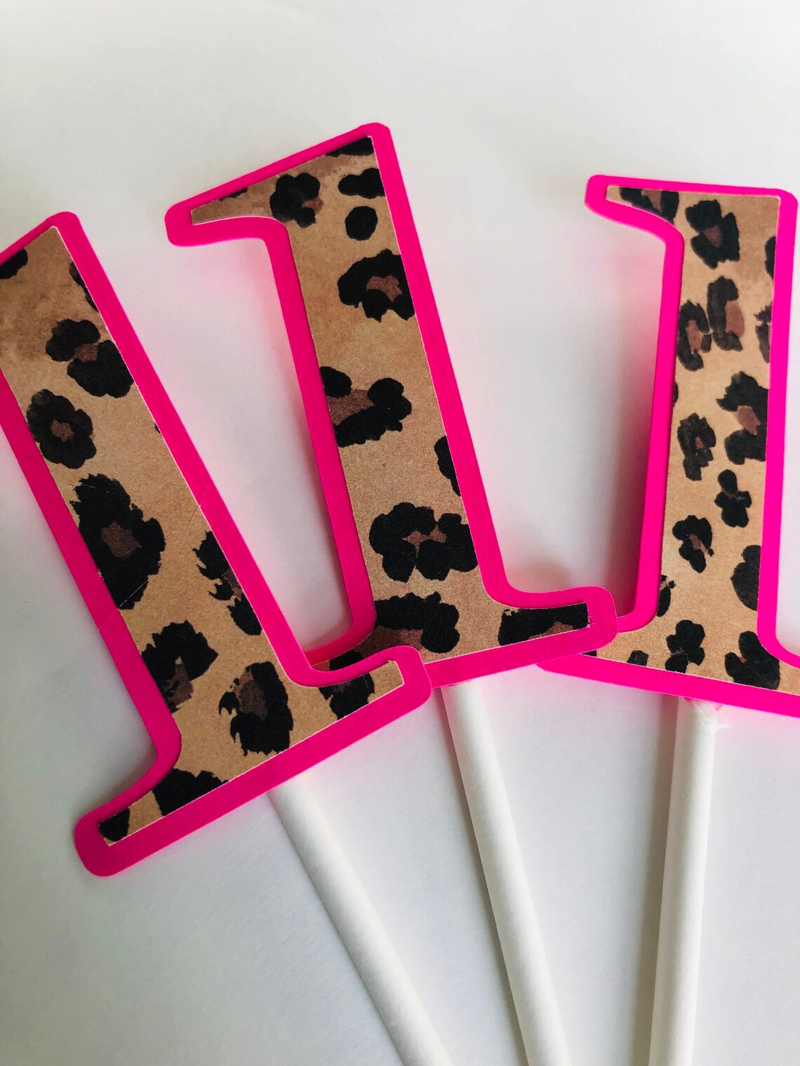 Hot Pink Leopard Cupcake Toppers, Leopard Cupcake Toppers, Cheetah ...