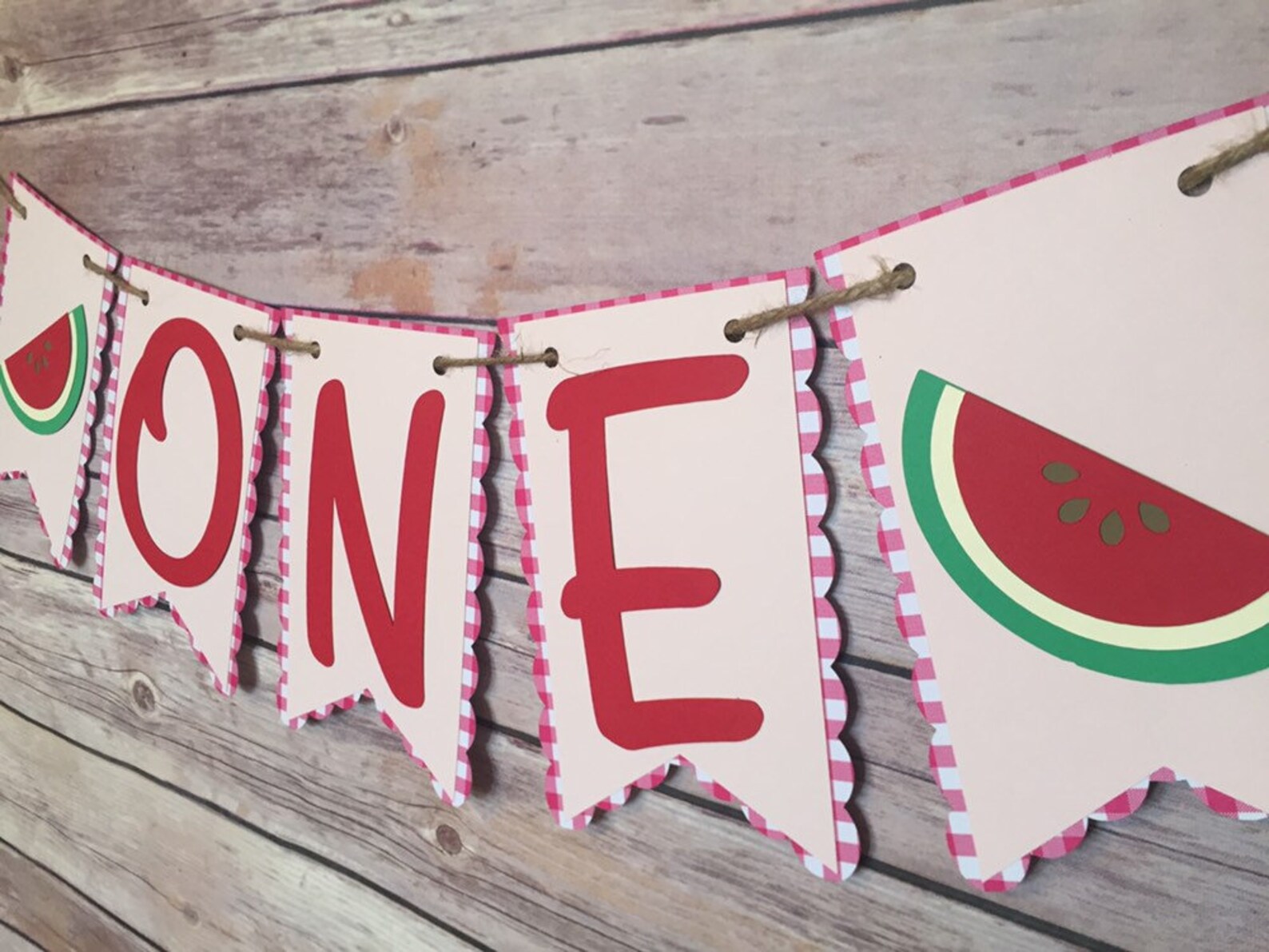 Watermelon Banner Watermelon One Banner Fruit Banner - Etsy