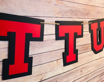 Texas Tech Banner - Etsy