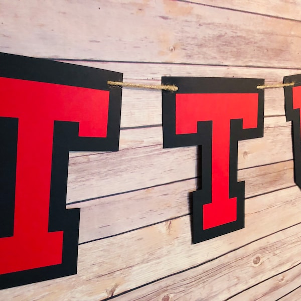 Texas Tech Decor - Etsy