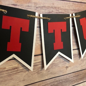 Texas Tech Inspired Banner, Texas Tech Banner, Texas Banner, Dorm ...