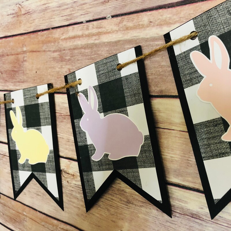 Bunny Banner - Etsy