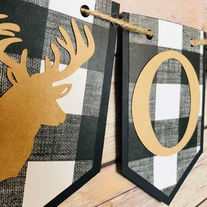 Buffalo Check Deer Banner, Buffalo Check Banner, Buffalo Plaid Banner ...