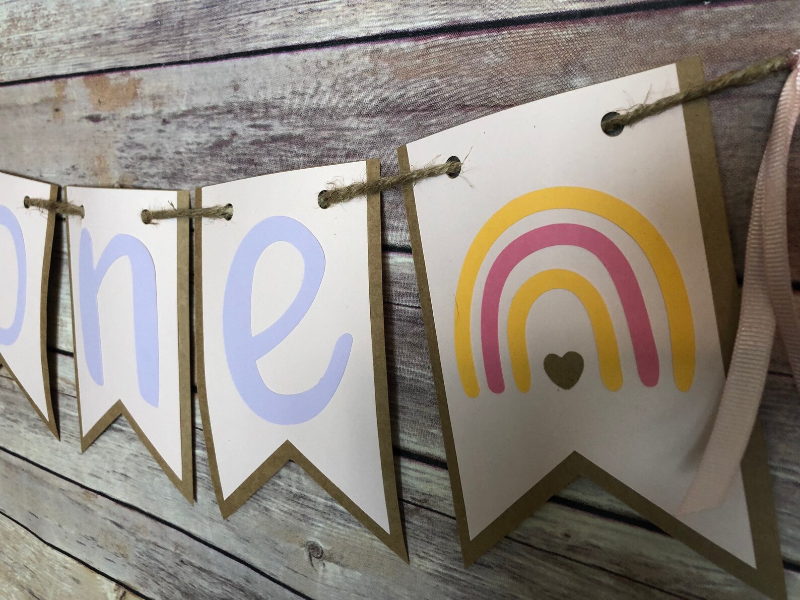 Boho Rainbow Banner Boho Banner Rainbow Banner Pastel | Etsy