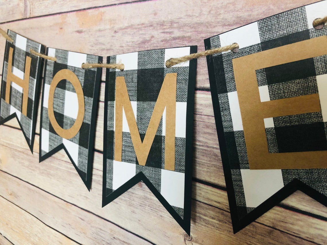 Buffalo Check Home Banner, Home Banner, Buffalo Check Banner, Buffalo ...