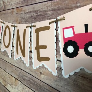 Pink Tractor Banner, Pink Tractor Decor, Pink Tractor Party, Tractor ...
