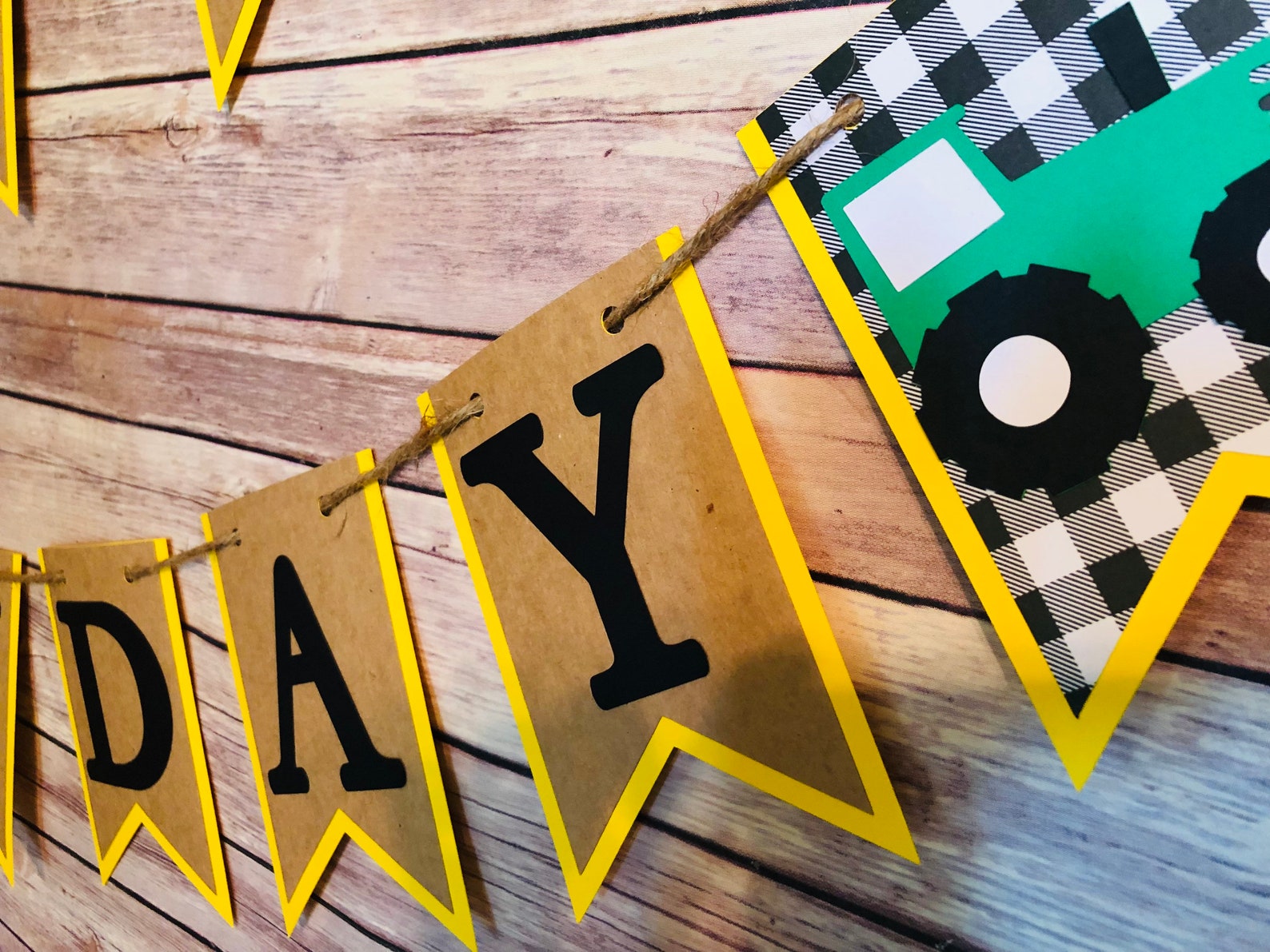 Buffalo Check Tractor Banner, Tractor Banner, John Deere Banner ...